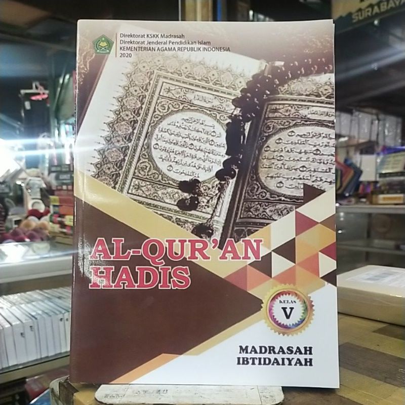 Jual BUKU PAKET AL QURAN HADIS UNTUK KELAS 5 MADARASAH IBTIDAIYAH. | Shopee Indonesia