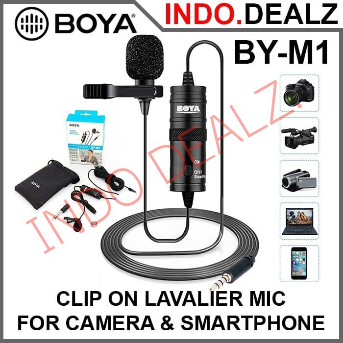 Jual Mic Clip BOYA Microphone Vlogger Youtuber | Shopee Indonesia