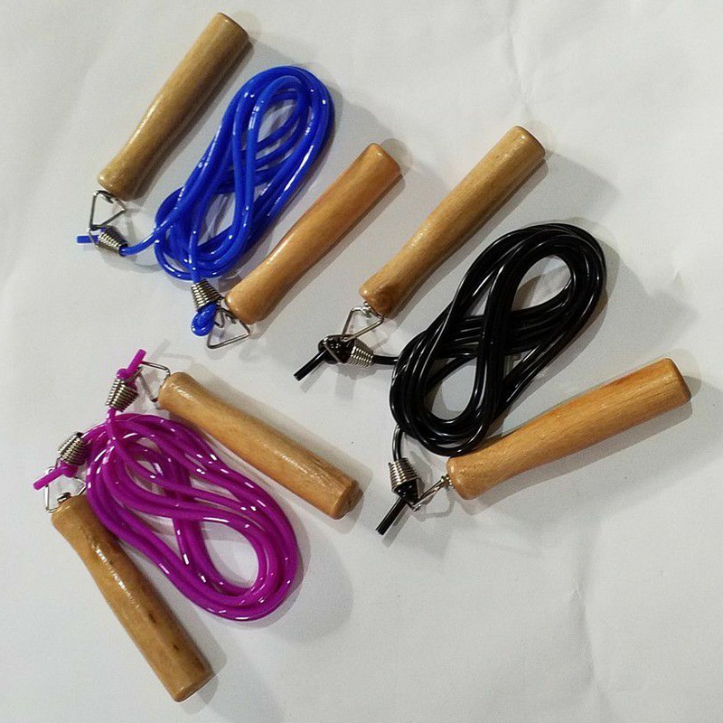 Jual Tali skipping KAYU Lompat kayu jump rope | Shopee Indonesia