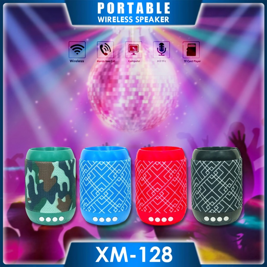 Jual Speaker Portable Bluetooth ERRLY XM-128 Plug-in Phone Stand Dual ...