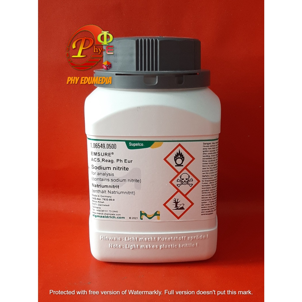Jual Natrium Nitrite MERCK / NaNO2 / Natrium Nitrit / Sodium Nitrit Per ...