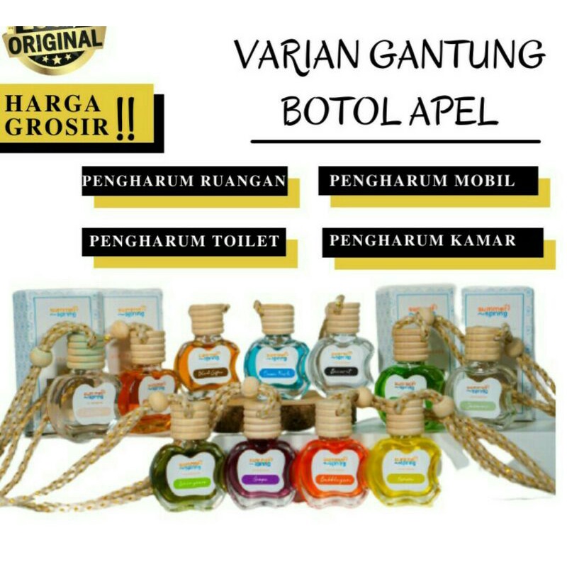 Jual Pengharum Mobil / Ruangan Botol Apel-Pengharum / Pewangi Ruangan ...
