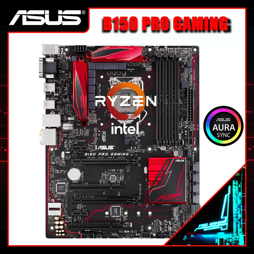 Jual PREORDER ASUS B150 PRO GAMING Motherboard LGA 1151 Socket Supports ...