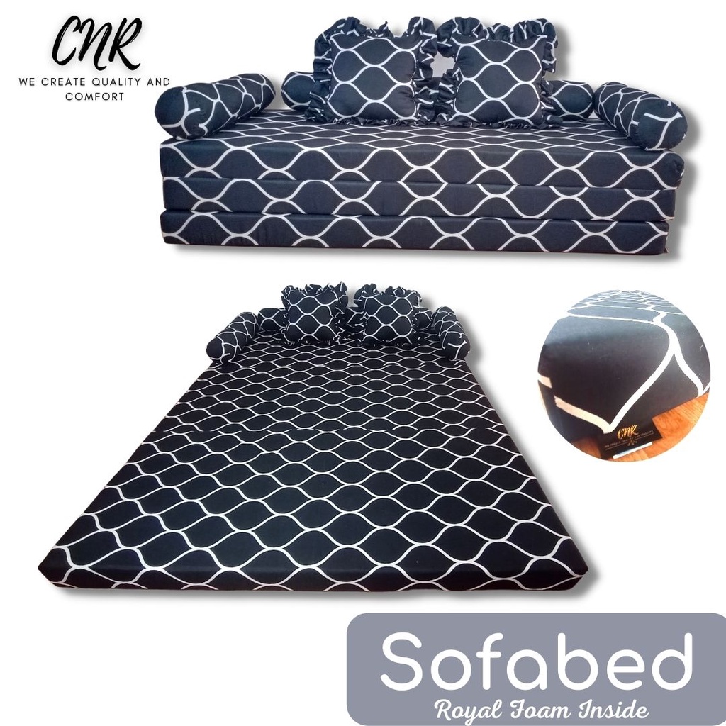 Jual Sofabed bahan sprei polymicro busa Royal Foam density 16 garansi ...