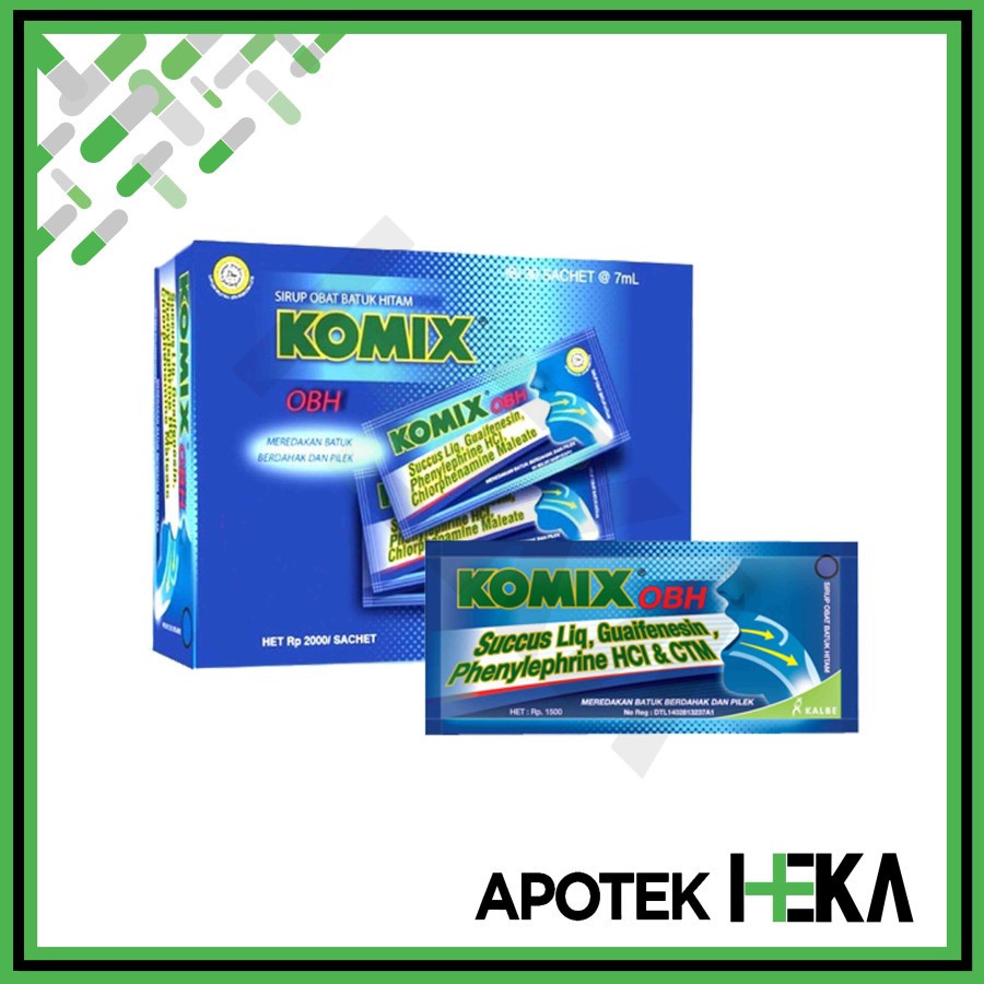 Jual Komix OBH PE Sachet Box isi 30 Sachet - Obat Batuk Flu (BANDUNG ...
