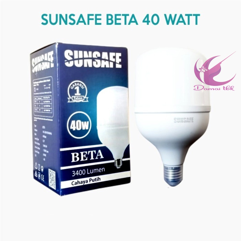 Jual Lampu LED Bohlam Sunsafe Beta 40 Watt | Shopee Indonesia