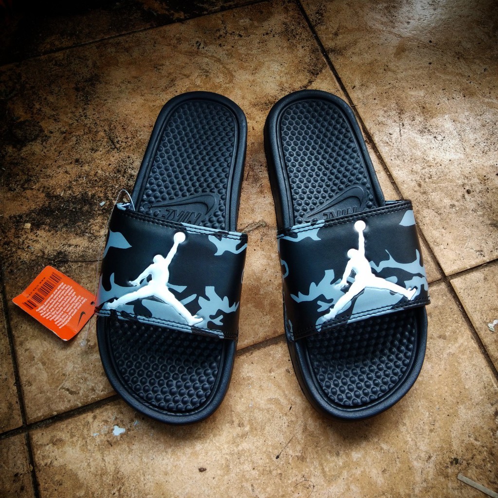 Jual Sendal Slide Pria Nike Air Jordan Sandal Slip On Cowok | Shopee ...