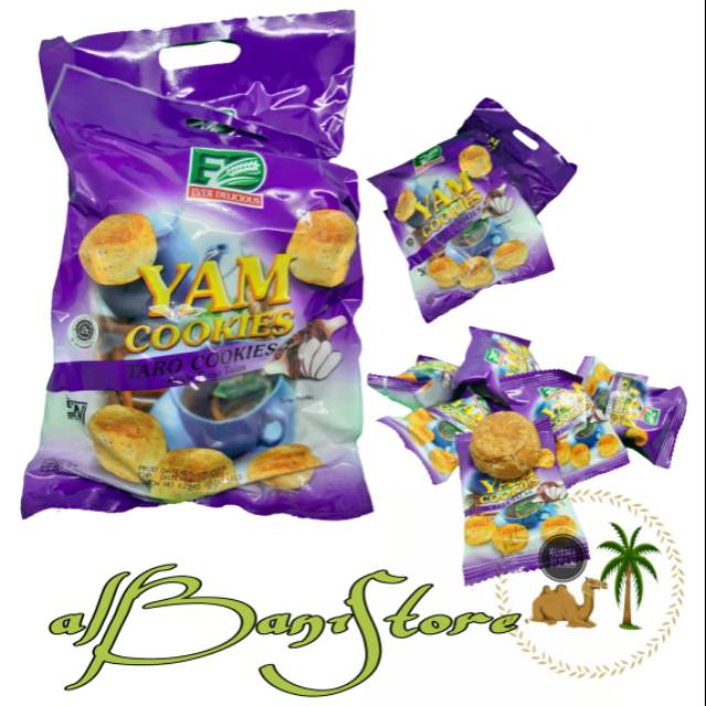 Jual [ COD ] Ever Delicious Yam Cookies 350 gr Isi 35 Pcs/ Taro Cookies ...