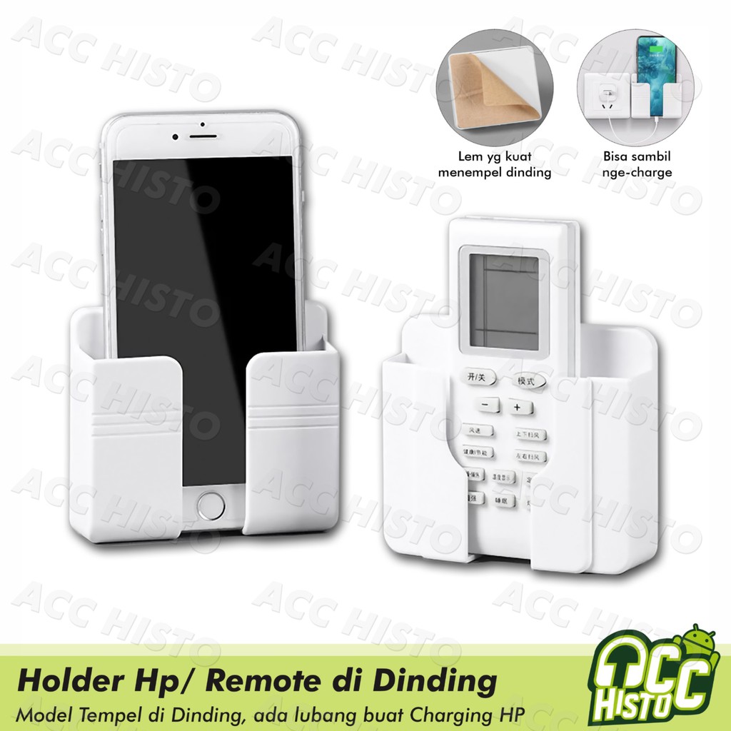 Jual Holder HP / Remote AC Tempel Dinding - Tempat HP Charging ...