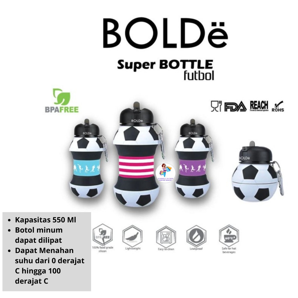 Jual BOLDe Botol Minum / Super Bottle Futbol - Silicon Tumblr 550ml ...