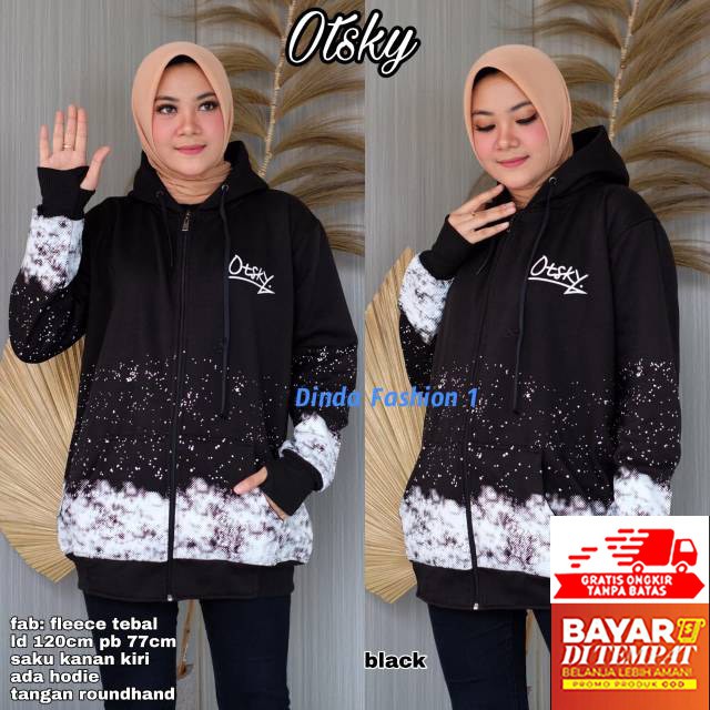 Jual JAKET PRIA WANITA HODIE OTSKY GRADASI PREMIUM TEBAL | Shopee Indonesia
