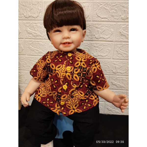 Jual dress batik boneka reborn 55-60cm (hanya baju) | Shopee Indonesia
