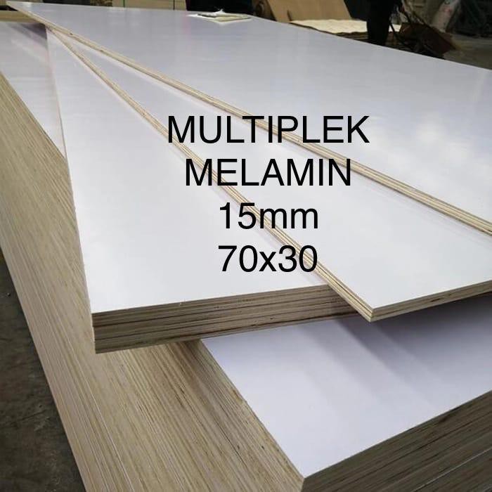 Jual Triplek / Multiplek melamin putih 15mm (70X30)cm, melaminto ...