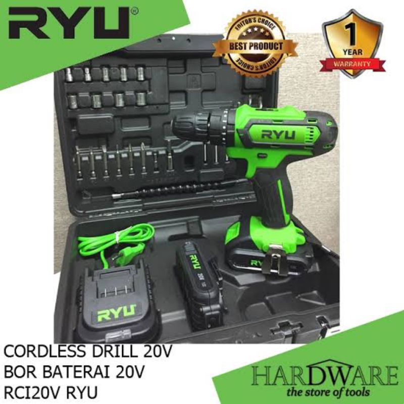 Jual BOR CAS BETON RYU RCI 20VOLT SET | Shopee Indonesia
