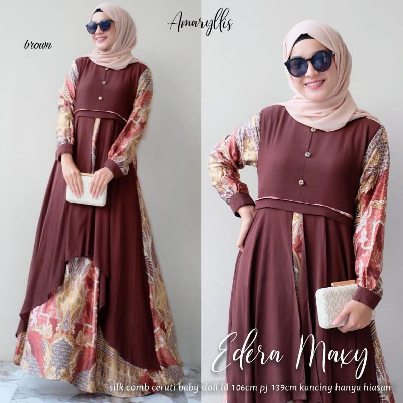 Jual Edera Maxy Original by Hana ORI Solo, super flowy dan jatuh ...