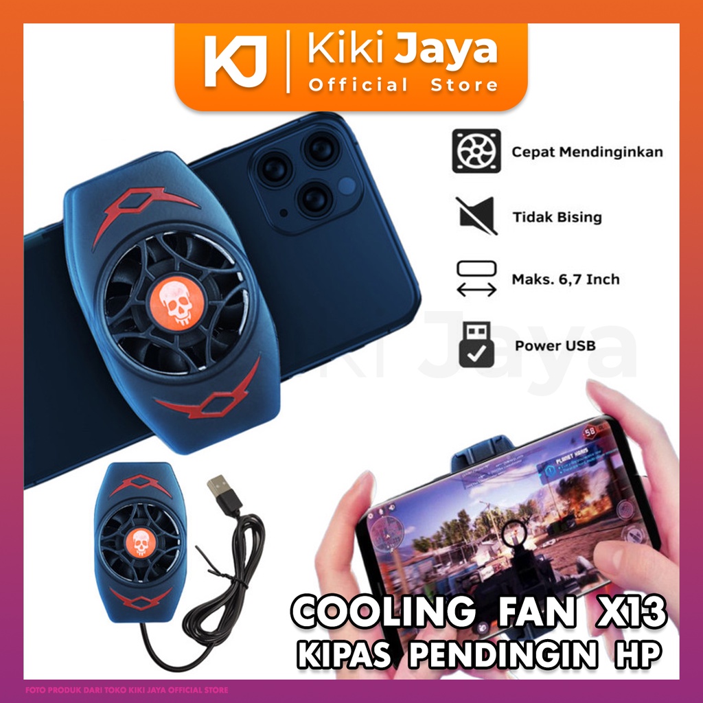 Jual [KIKI] Smartphone Cooling Fan X13 Radiator - Kipas Pendingin ...