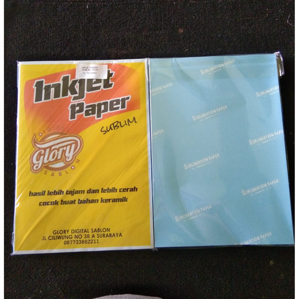 Jual INKJET PAPER SUBLIME / KERTAS TRANSFER SUBLIM / SUBLIMATION PAPER ...
