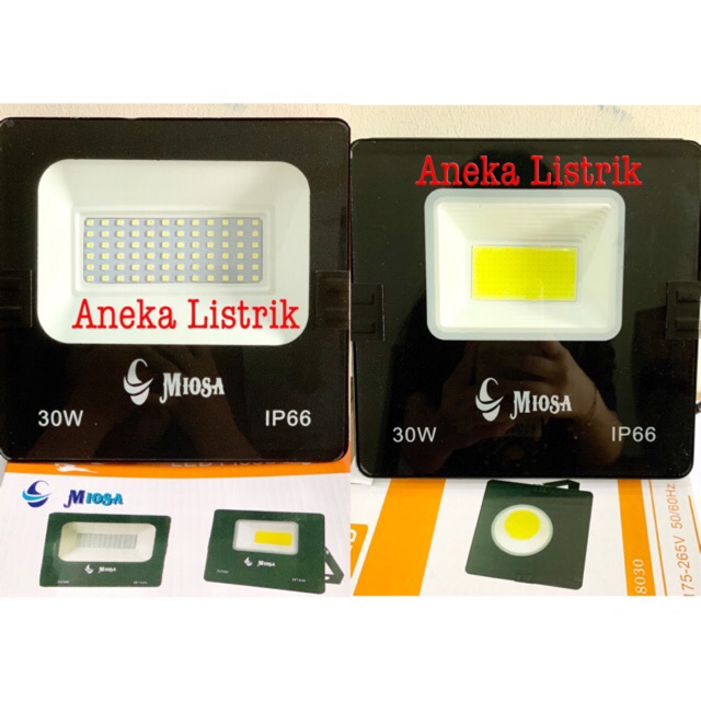 Jual LAMPU SOROT TIPIS MURAH LED 30WATT OUTDOOR TEMBAK MODEL (SMD & COB) IP66 WARNA (PUTIH ...