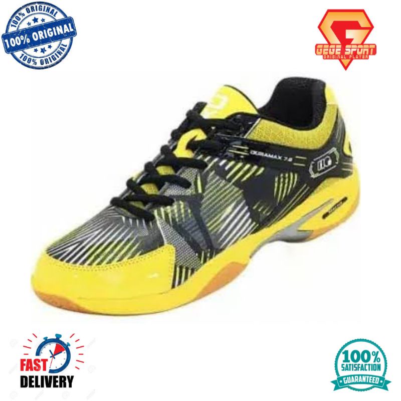 Jual Sepatu Badminton Hi-qua Duramax Original Yellow | Shopee Indonesia