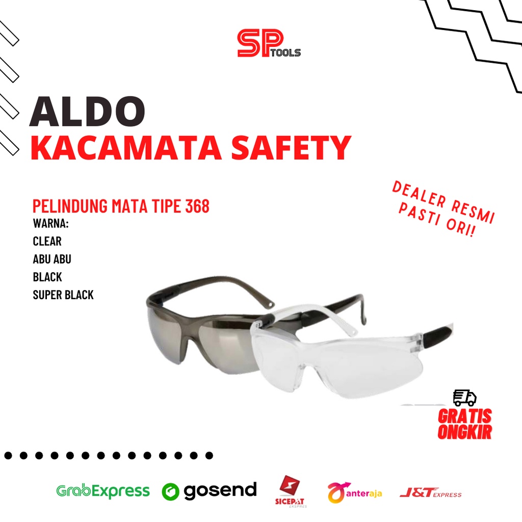 Jual KACAMATA / KACA MATA SAFETY PELINDUNG MATA / SAFETY GLASSES ALDO ...