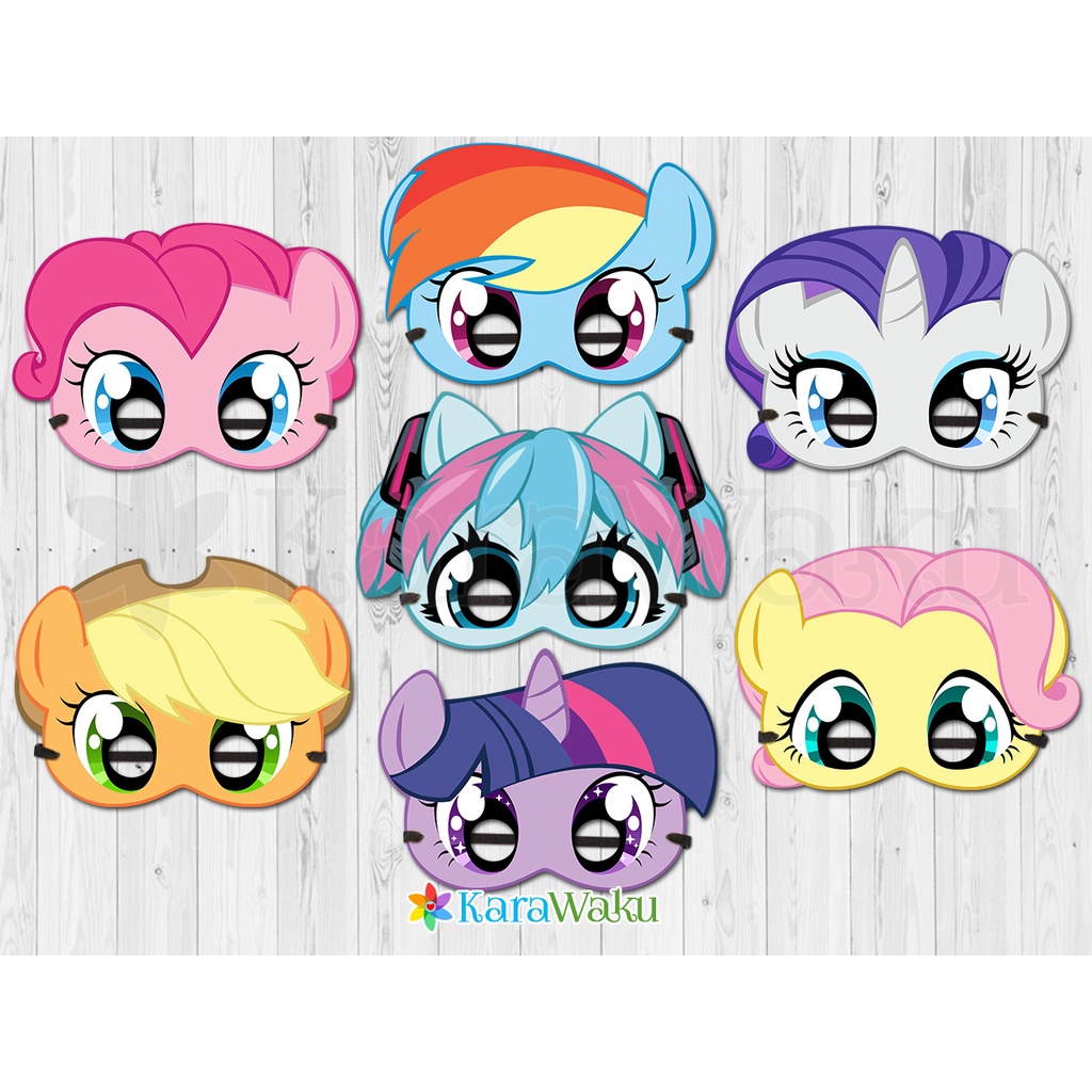 Jual My Little Pony Topeng Karakter Ultah Anak / Birthday Party Mask ...