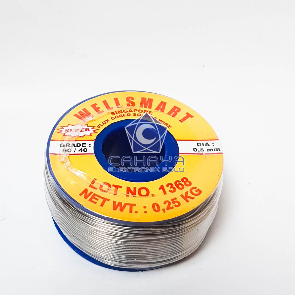 Jual Timah Tenol Wellsmart 1/4 kg 250g 250 gram 1 roll Solder | Shopee Indonesia