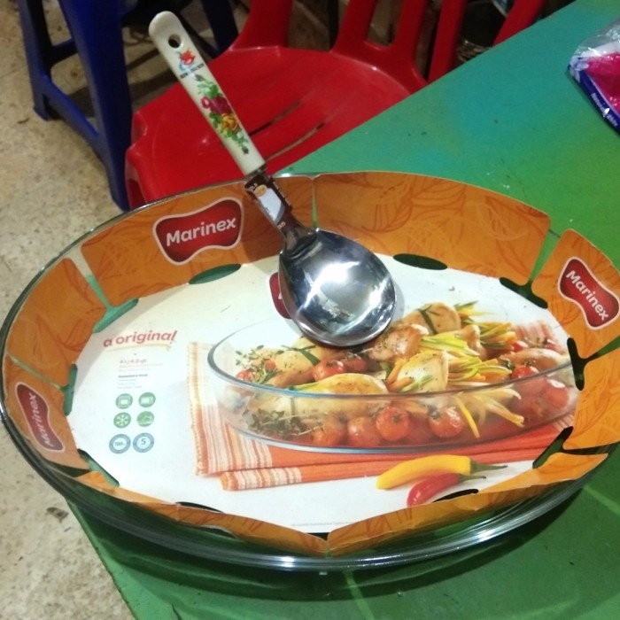 Jual Pirex pyrex Marinex Loyang kaca Oval Tempat sayur kaca oval ...