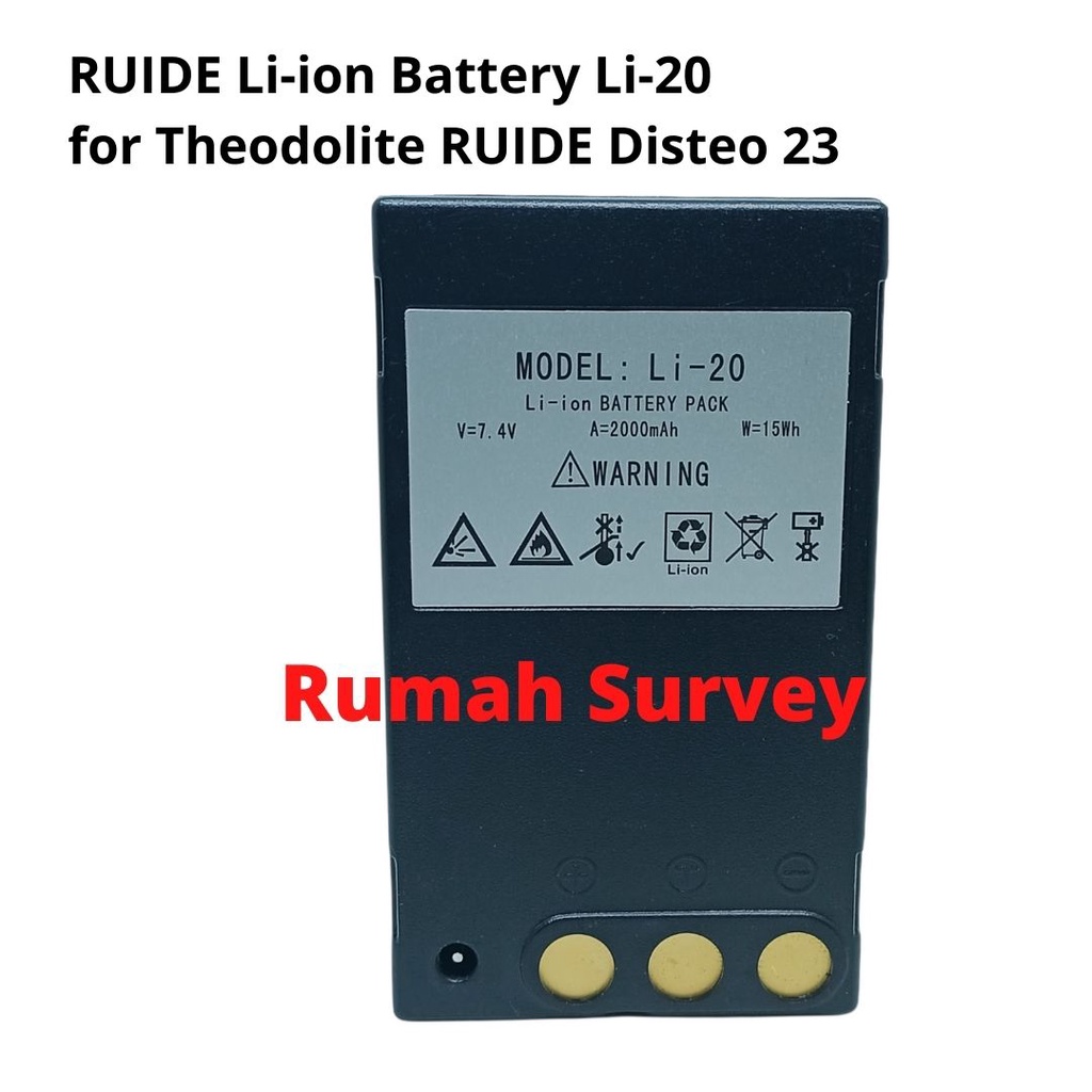 Jual Battery Theodolite RUIDE Disteo23 Baterai RUIDE Disteo 23/ DT23 RT ...