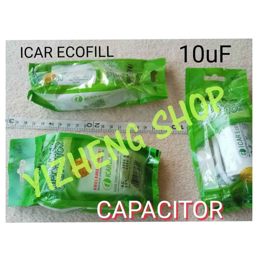 Jual KAPASITOR 10 UF ICAR ECOFILL HI - POWER CAPASITOR 10 UF | Shopee Indonesia