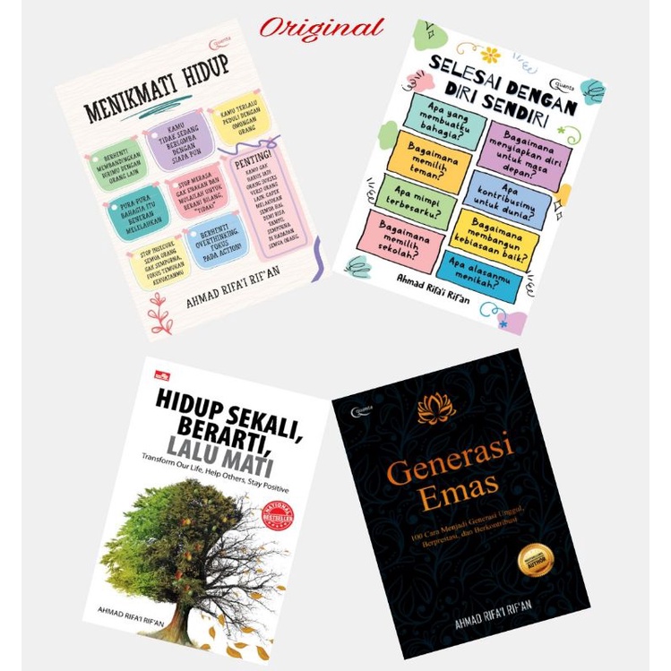 Jual Buku Hidup Sekali Berarti Lalu Mati Generasi Emas Selesai Dengan Diri Sendiri Menikmati ...