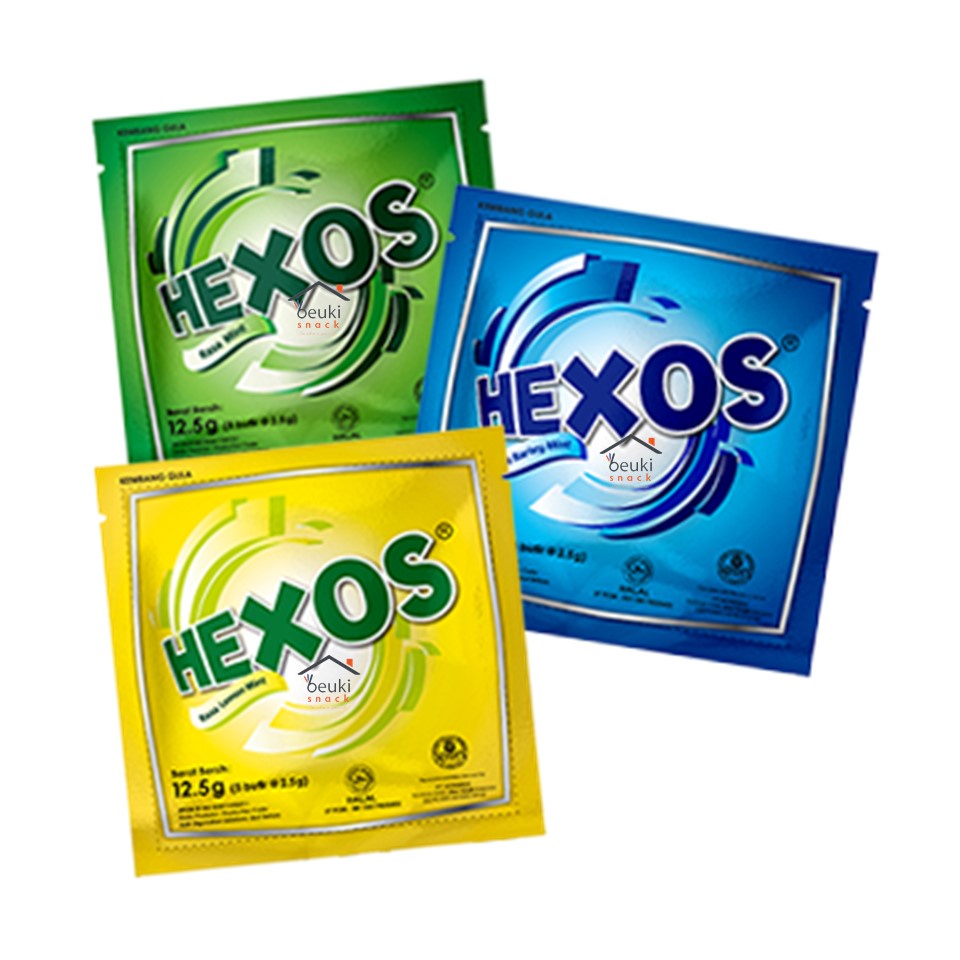 Jual Hexos Mint Kemasan Isi 5 Butir Berbagai Varian Pilih Rasa | Shopee ...