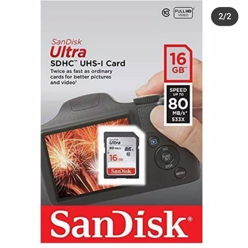 Jual MEMORY SANDISK SD CARD (MEMORY CAMERA) | Shopee Indonesia
