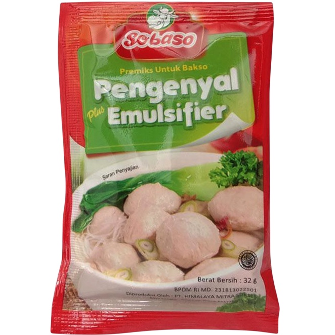 Jual Sobaso Pengenyal plus Emulsifier 32gr Premiks untuk Bakso | Shopee ...