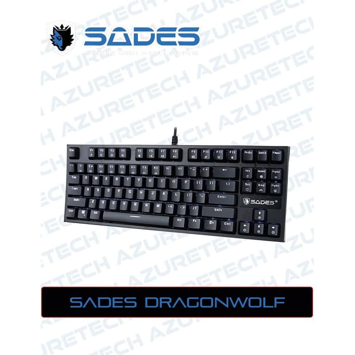 Jual Sades Dragon Wolf TKL White LED Cherry MX Mechanical Gaming Keyboard | Shopee Indonesia