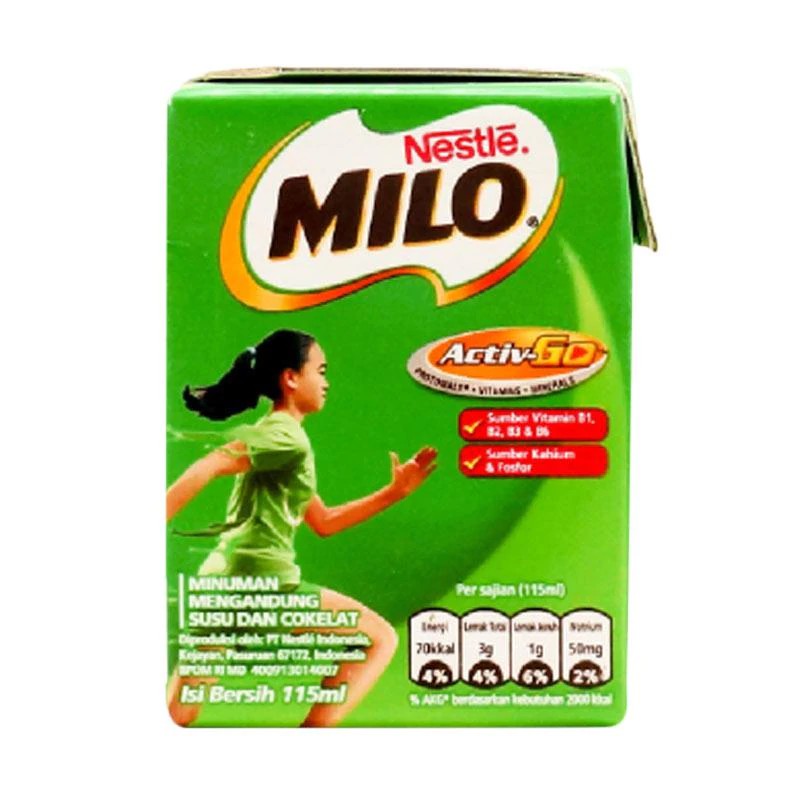 Jual MILO Activ-GO Susu UHT 115ml/190ml | Shopee Indonesia