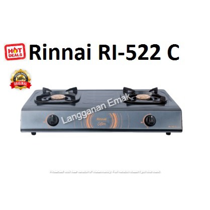 Jual Kompor Gas Rinnai RI-522 C / RI 522C / RI-522C / RI 522 C ( 2 ...