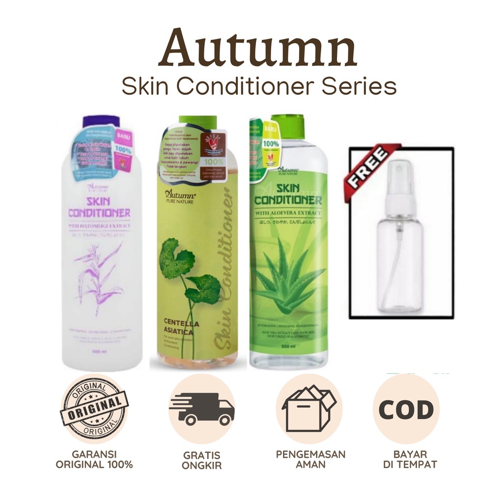 Jual (Free botol spray) AUTUMN Pure Nature Skin Conditioner Toner with ...
