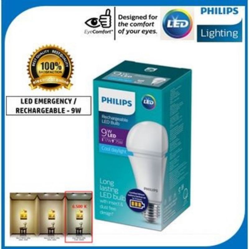 Jual Lampu Emergency Led 9 watt Philips | Shopee Indonesia