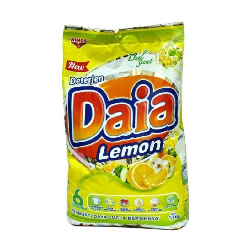 Jual DAIA DETERGEN BUBUK 1,6 KG (LEMON) | Shopee Indonesia