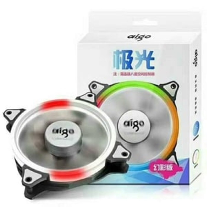 Jual AIGO RAINBOW RGB RING FAN (1FAN) | Shopee Indonesia