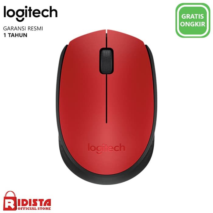 Jual Logitech M171 Mouse Wireless Original ( L067 ) Warna Merah ...