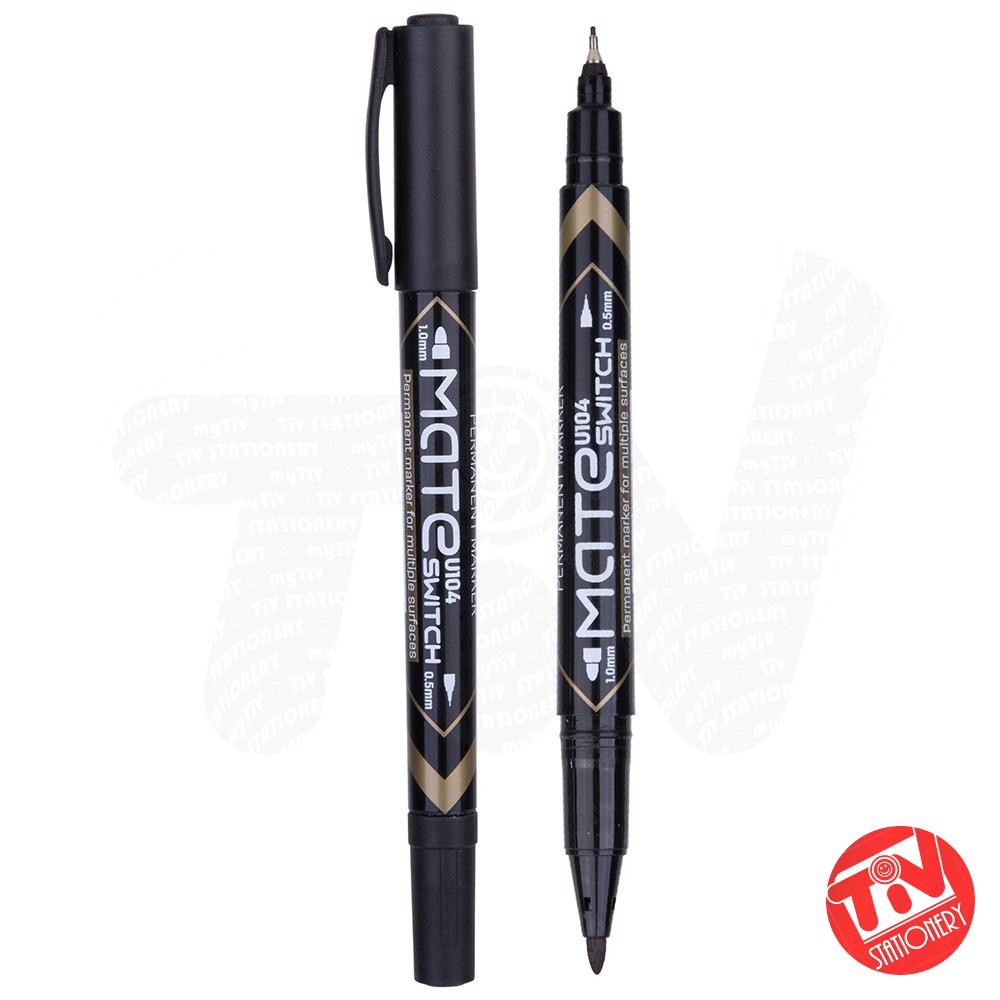Jual Permanent Marker Deli MATE Switch 0.5 & 1.0 mm (Dual Tip) | Shopee ...