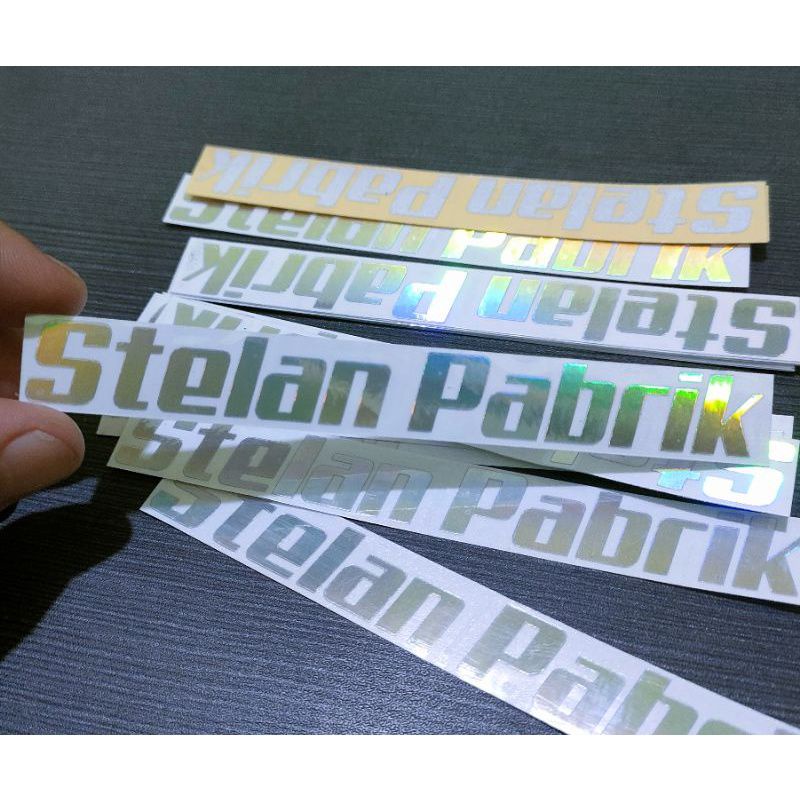 Jual Stiker cutting Stelan Pabrik / Stiker tulisan kekinian / Stiker ...