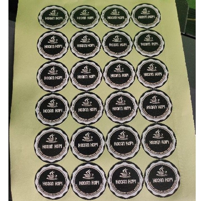 Jual STIKER LABEL / MOTOR Ukuran 4,4 cm isi 24 | bisa custom ukuran ...