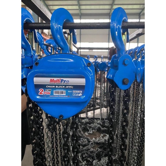 Jual Alat Angkut Barang Multipro Chain Block Takel Chian Hoist 2 Ton X 3 Meter | Shopee Indonesia