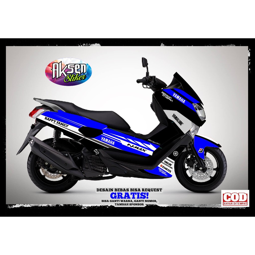 Jual Decal Motor NMAX Desain Grafis Full Body Waterproof Sticker NMAX ...