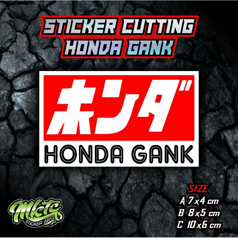 Jual STIKER CUTTING HONDA GANK | Shopee Indonesia