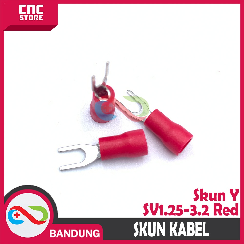 Jual SKUN Y SKUN GARPU CONNECTOR KABEL SV1.25-3.2 RED | Shopee Indonesia