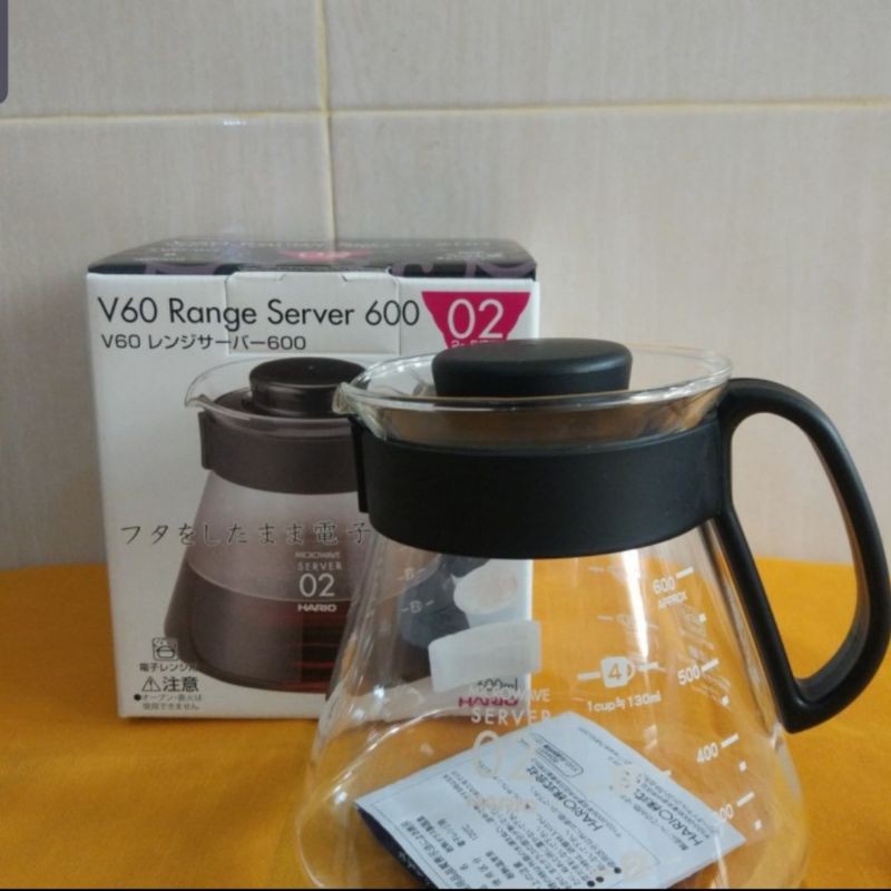 Jual Hario V60 Range Server 600 ML Black | Shopee Indonesia