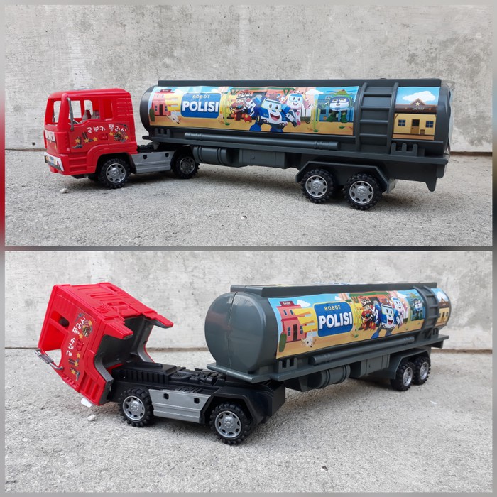 Jual mainan truk tanki bbm - mobil tangki anak edukatif - edukasi ...